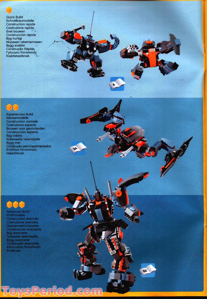 LEGO 4508 Titan Xp Instructions and Parts List