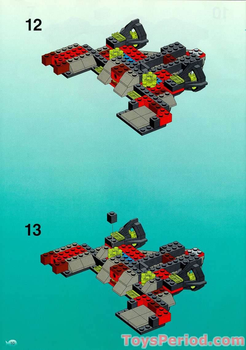 LEGO 6160 Sea Scorpion Instructions and Parts List