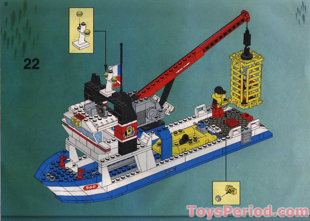 LEGO 6560 Diving Expedition Explorer Instructions and Parts List