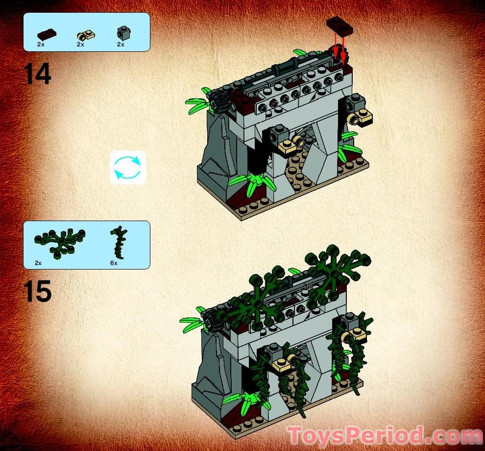 LEGO 7626 Jungle Cutter Instructions and Parts List