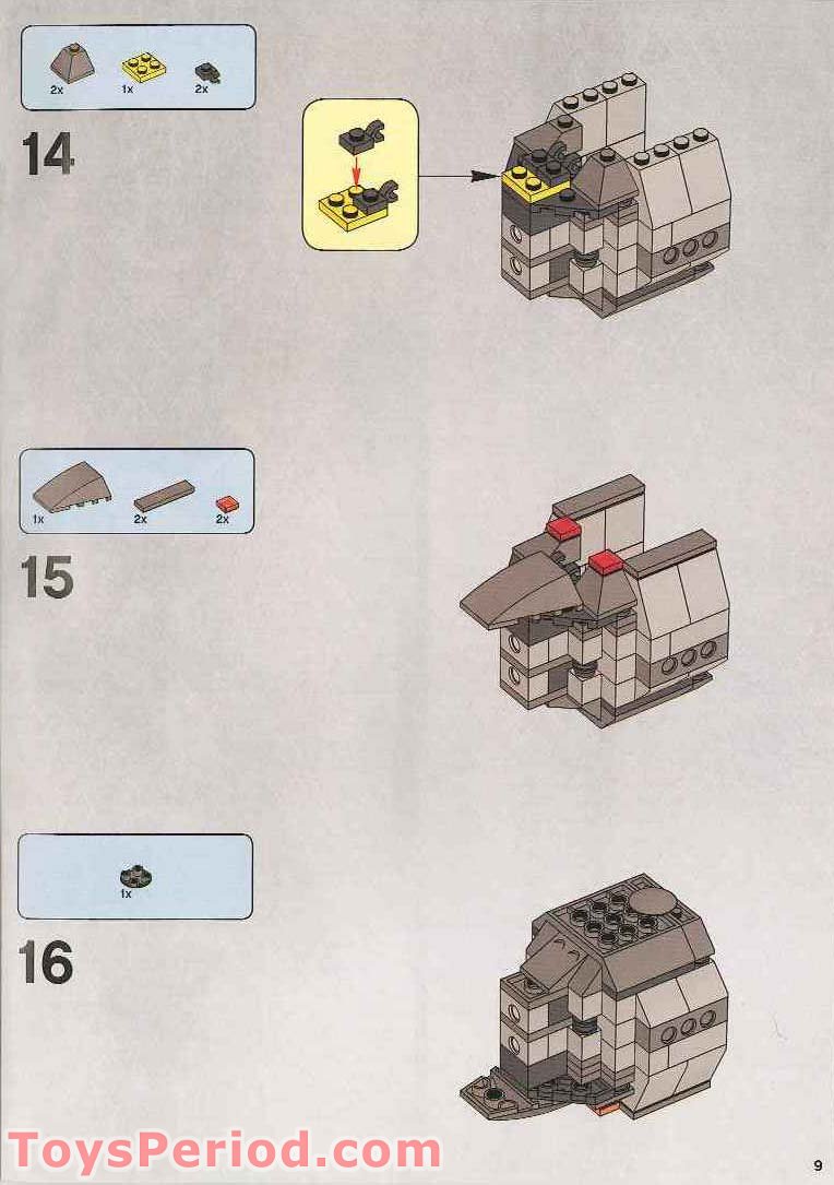 LEGO 7663 Sith Infiltrator Instructions and Parts List