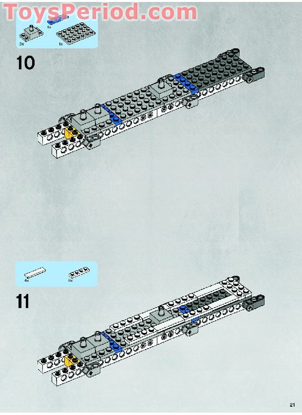 LEGO 7676 Republic Attack Gunship Instructions and Parts List