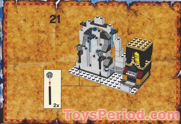 LEGO 7412 Yeti's Hideout Instructions and Parts List