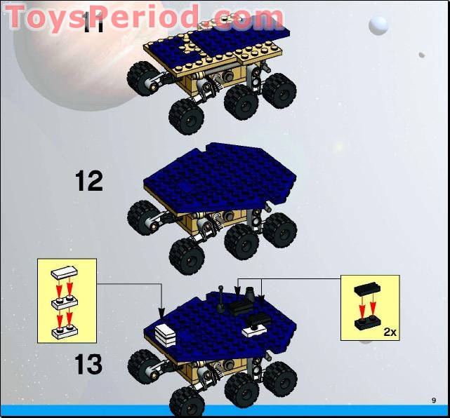 LEGO 7469 Mission to Mars Instructions and Parts List