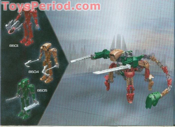 LEGO 8605 Toa Matau Instructions and Parts List