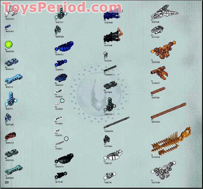 LEGO 8626 Irnakk Instructions and Parts List