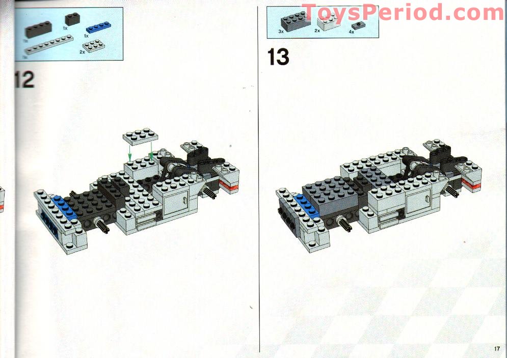 LEGO 8654 Scuderia Ferrari Truck Instructions and Parts List