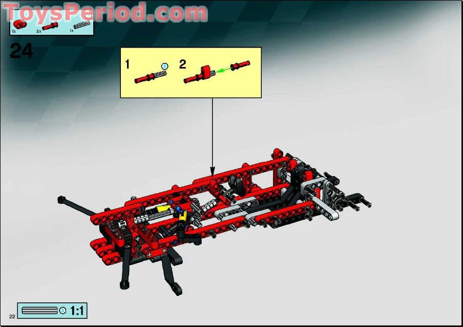 LEGO 8674 Ferrari F1 Racer 1:8 Instructions and Parts List