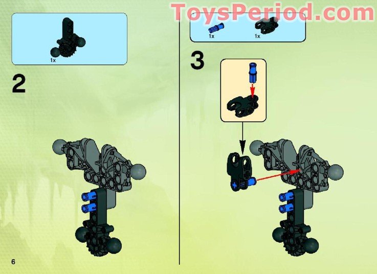LEGO 8695 Gorast Instructions and Parts List
