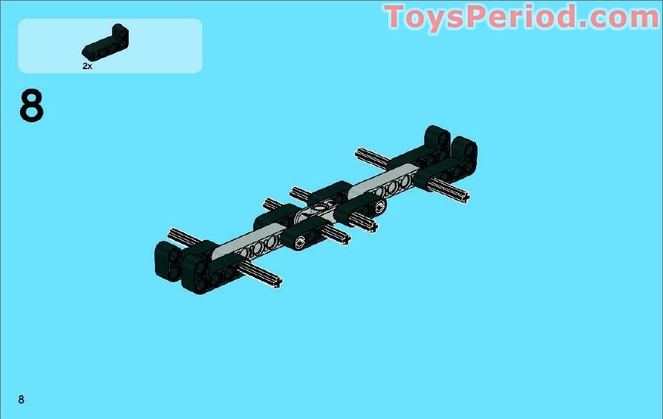 LEGO 8270 Rough Terrain Crane Instructions and Parts List