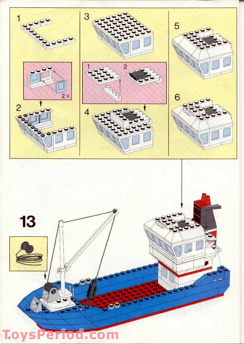 LEGO 6541 Intercoastal Seaport Instructions and Parts List