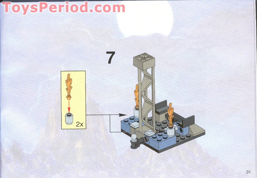 LEGO 1381 Vampire's Crypt Instructions and Parts List
