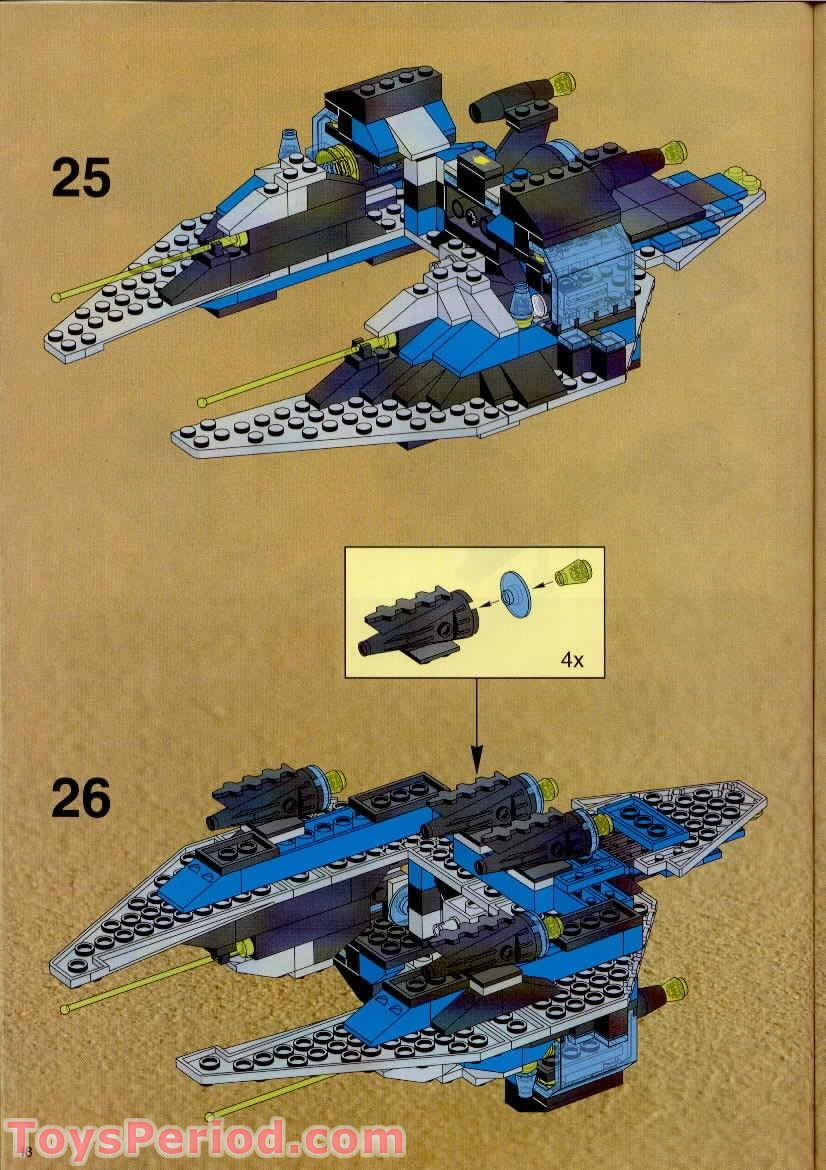 LEGO 1789 Star Hawk II Instructions and Parts List