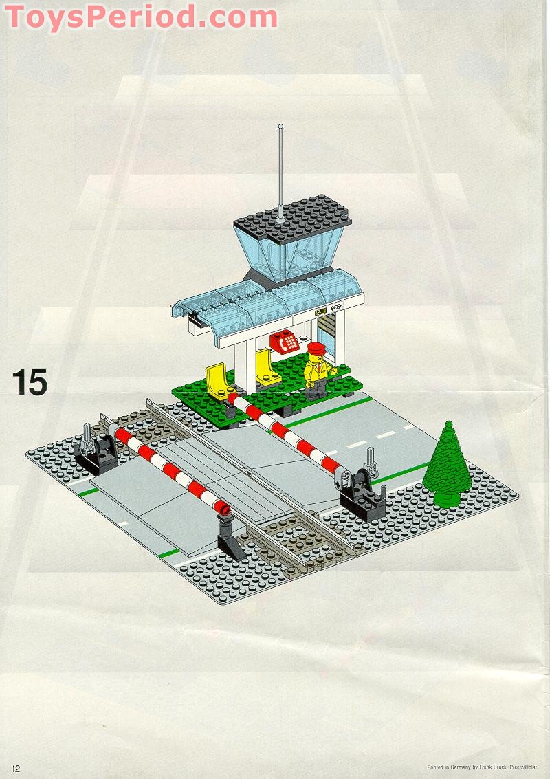 LEGO 4532 Manual Level Crossing Instructions and Parts List