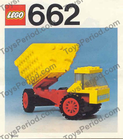 LEGO 662-1 Dumper Lorry Instructions and Parts List