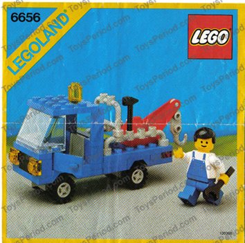 LEGO 6656 Tow Truck Instructions and Parts List