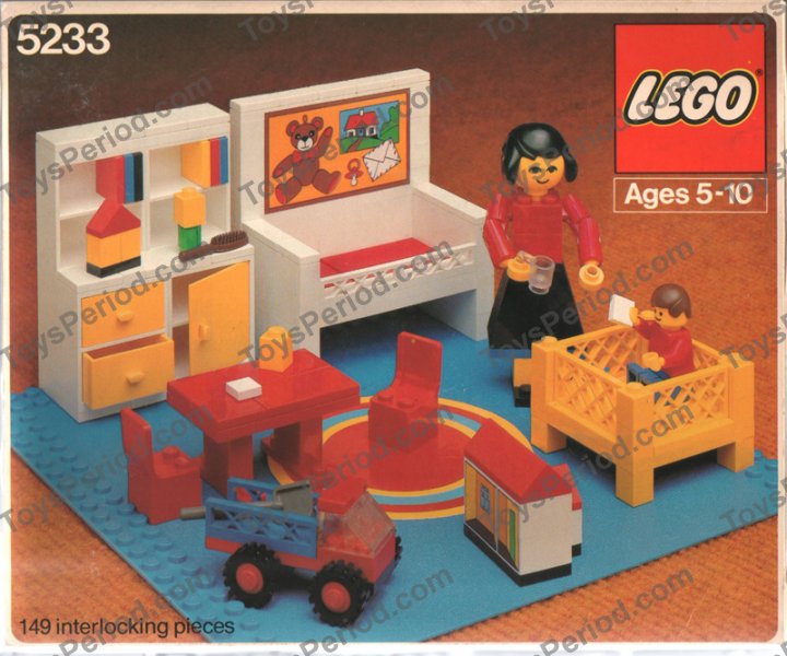 LEGO 5233-1 Bedroom Instructions and Parts List