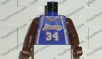 LEGO Sets with Part 973bpb181c01 Minifig Torso NBA Los Angeles Lakers ...