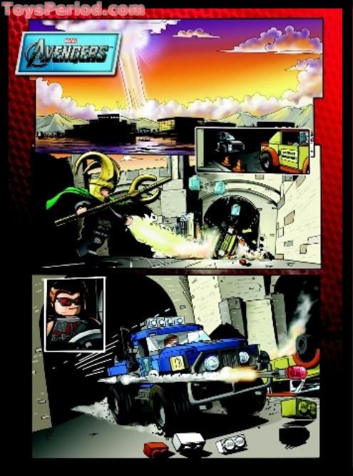 LEGO 6867 Loki's Cosmic Cube Escape Instructions and Parts List