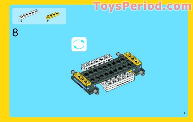 LEGO 6913 Blue Roadster Instructions and Parts List
