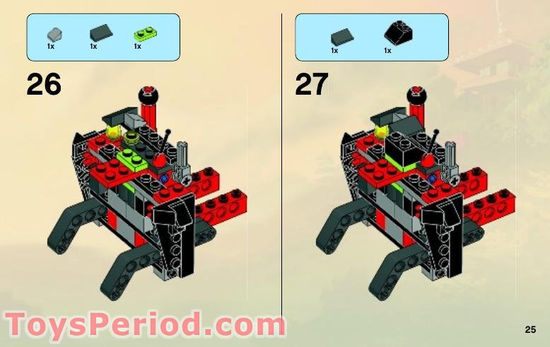 LEGO 70501 Warrior Bike Instructions and Parts List