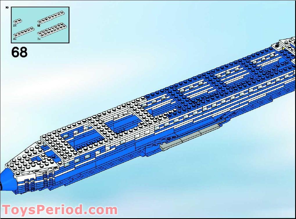 LEGO 10177 Boeing 787 Dreamliner Instructions and Parts List
