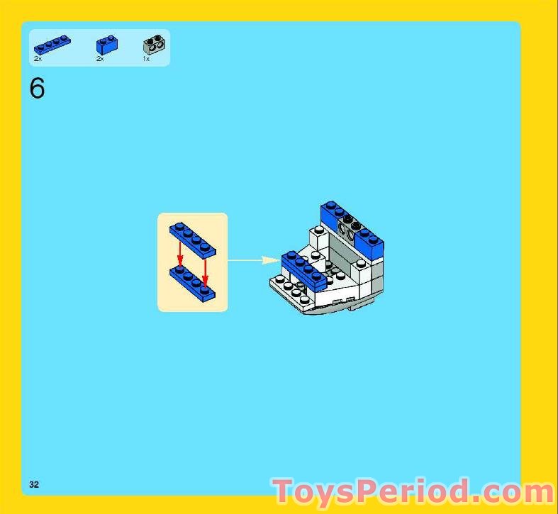 LEGO 4995 Cargo Copter Instructions and Parts List