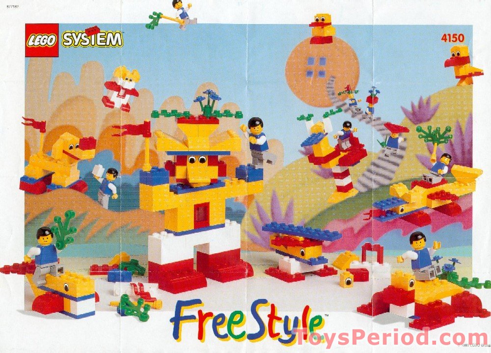 LEGO 4150 Freestyle Building Set, 5 Plus Instructions and Parts List