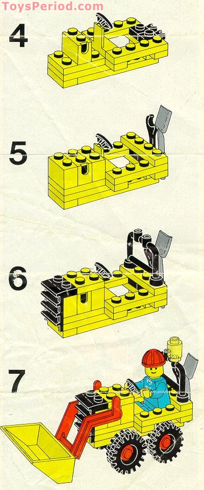 LEGO 6630 Bucket Loader Instructions and Parts List
