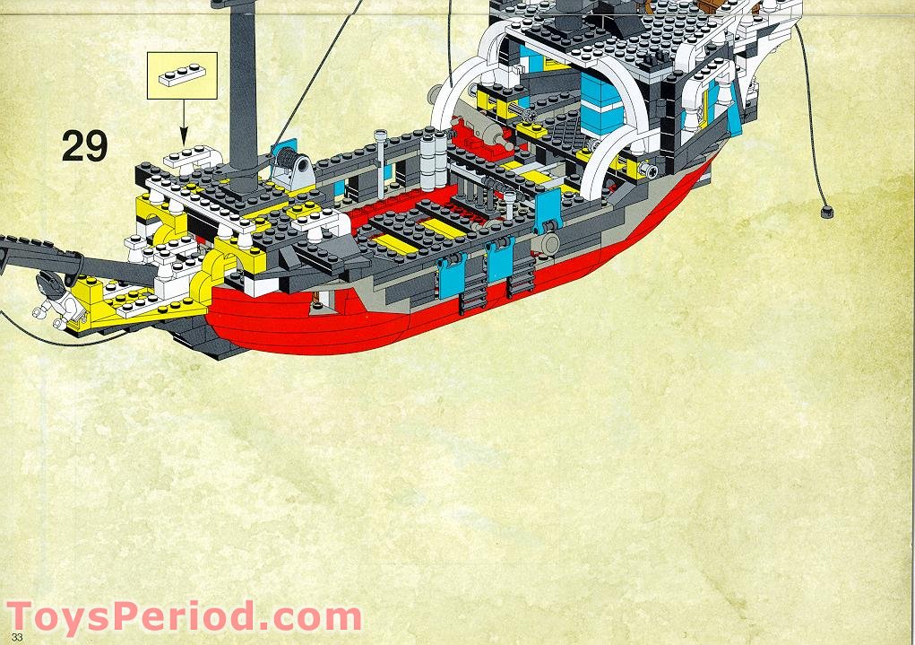 LEGO 6289 Red Beard Runner Instructions and Parts List