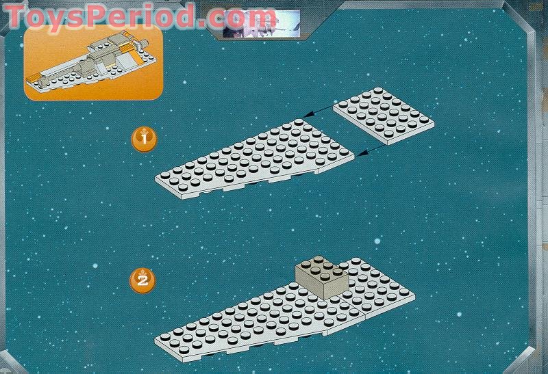 LEGO 7130 Snowspeeder Instructions and Parts List