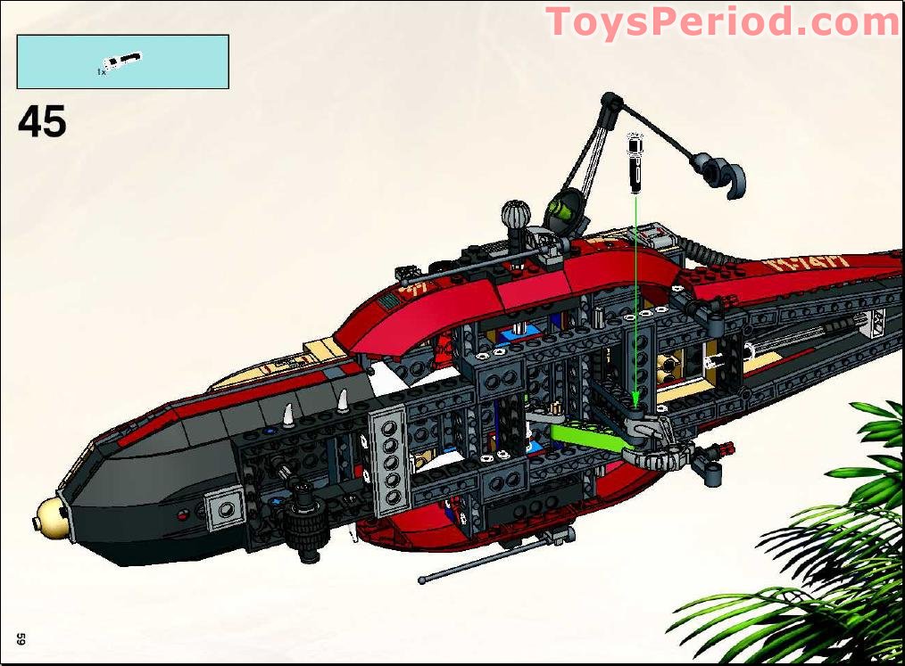 LEGO 7298 Dino Air Tracker Instructions and Parts List