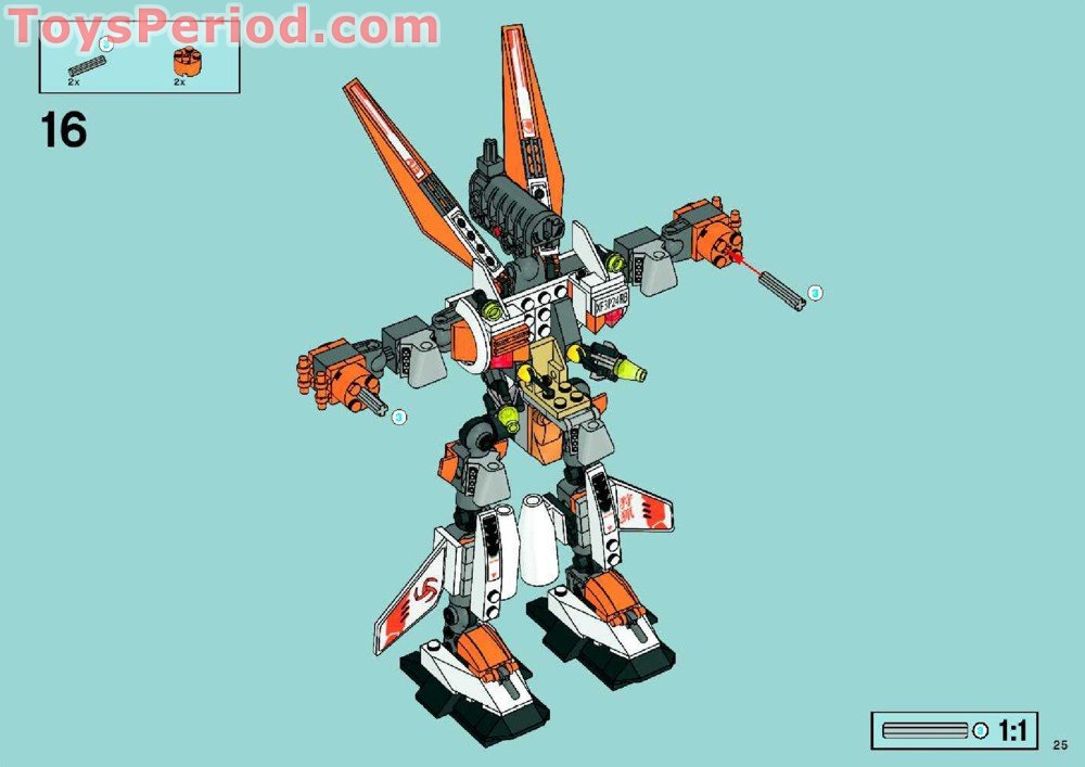 LEGO 8108 Mobile Devastator Instructions and Parts List