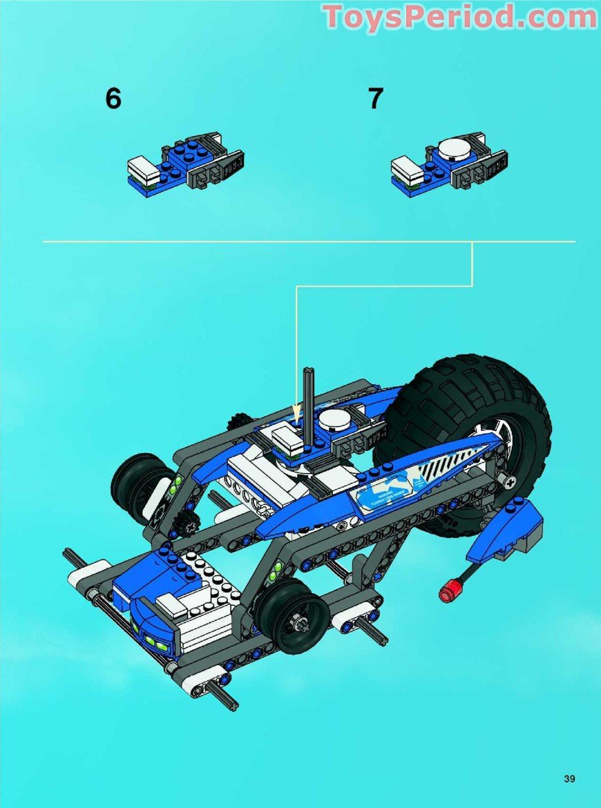 LEGO 8118 Hybrid Rescue Tank Instructions and Parts List