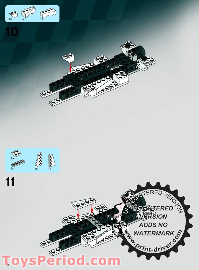 LEGO 8161 Grand Prix Instructions and Parts List