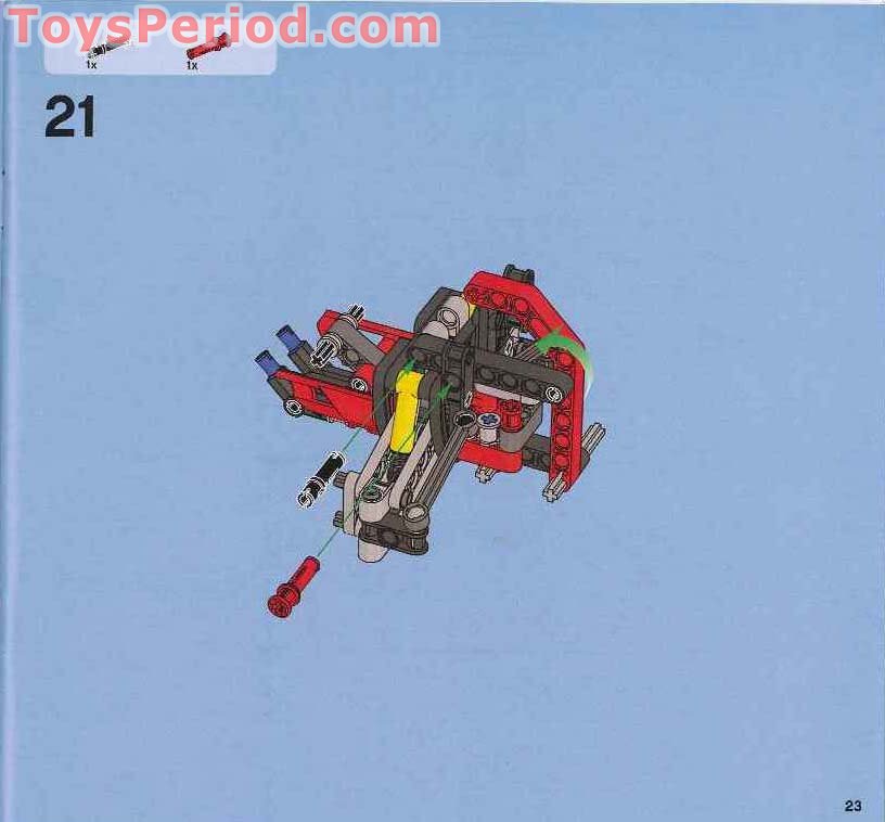 LEGO 8272 Snowmobile Instructions and Parts List