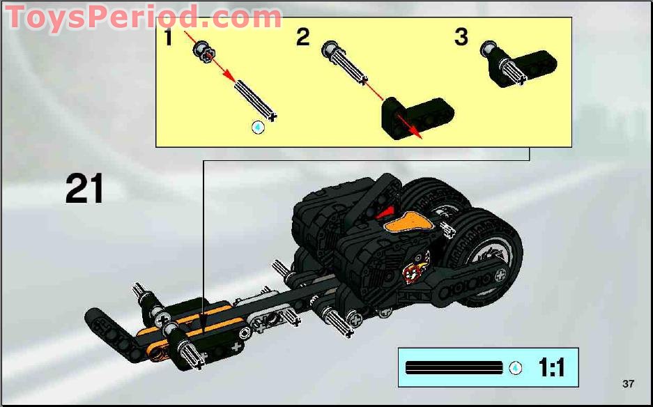 LEGO 8355 H.O.T. Blaster Bike Instructions and Parts List
