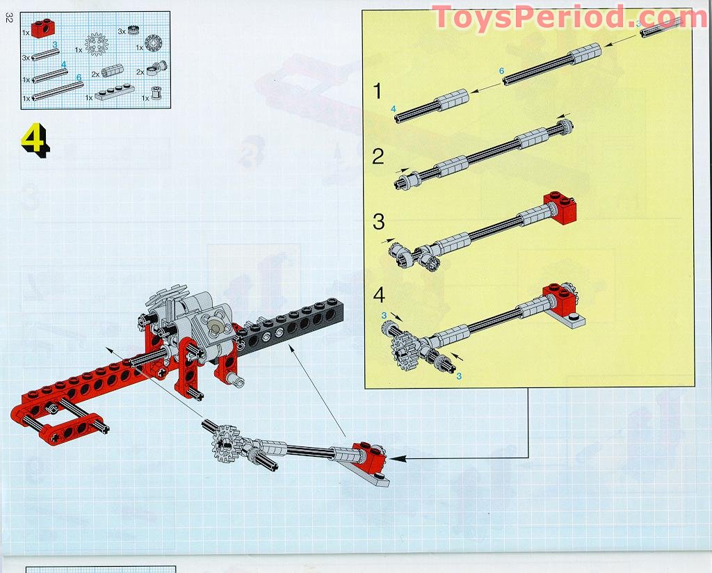 LEGO 8422 Circuit Shock Racer Instructions and Parts List