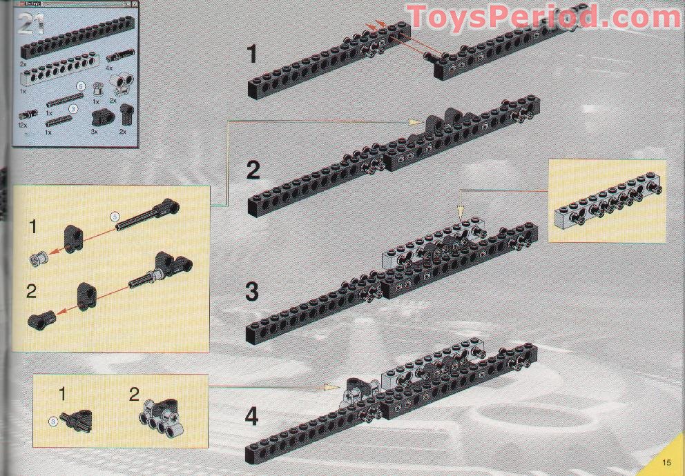 LEGO 8458 Silver Champion Racer Instructions and Parts List