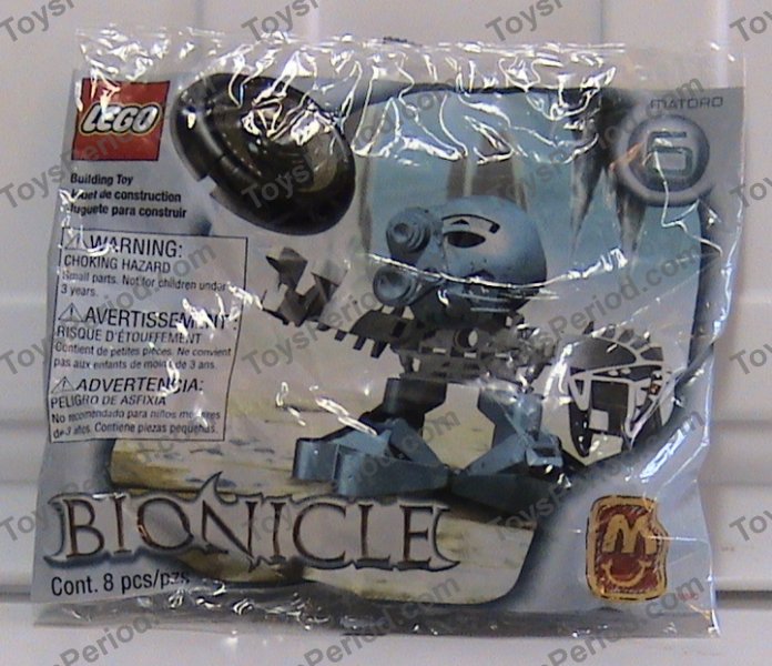 LEGO 1393 Matoro - McDonald's Promo Set Number 6 Parts List