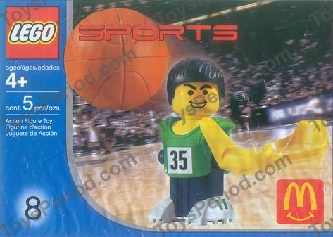 LEGO 7918 McDonald's Sports Set Number 8 - Green Basketball Player ...