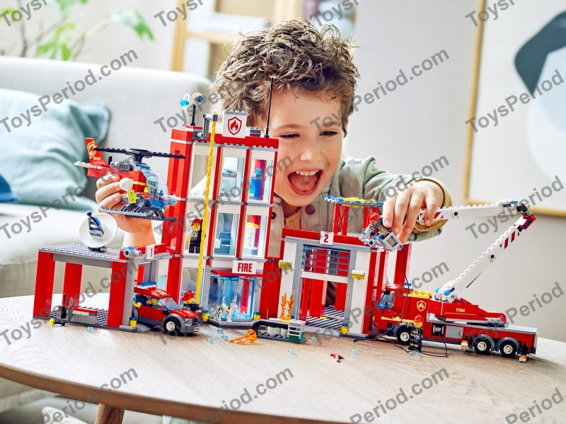 LEGO 77944 Fire Station Headquarters Set Parts List