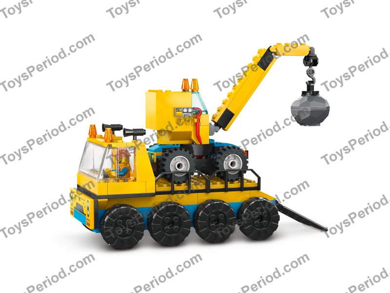 LEGO 60391 Construction Trucks and Wrecking Ball Crane Set Parts List