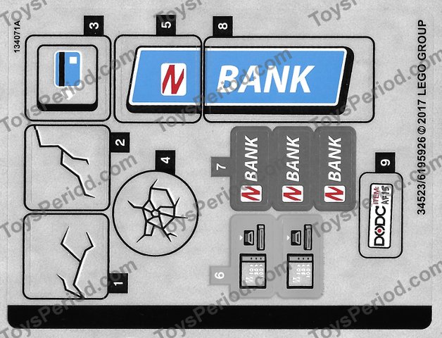 LEGO Sets with Part 76082stk01 Sticker Sheet for Set 76082 - (34523/ ...