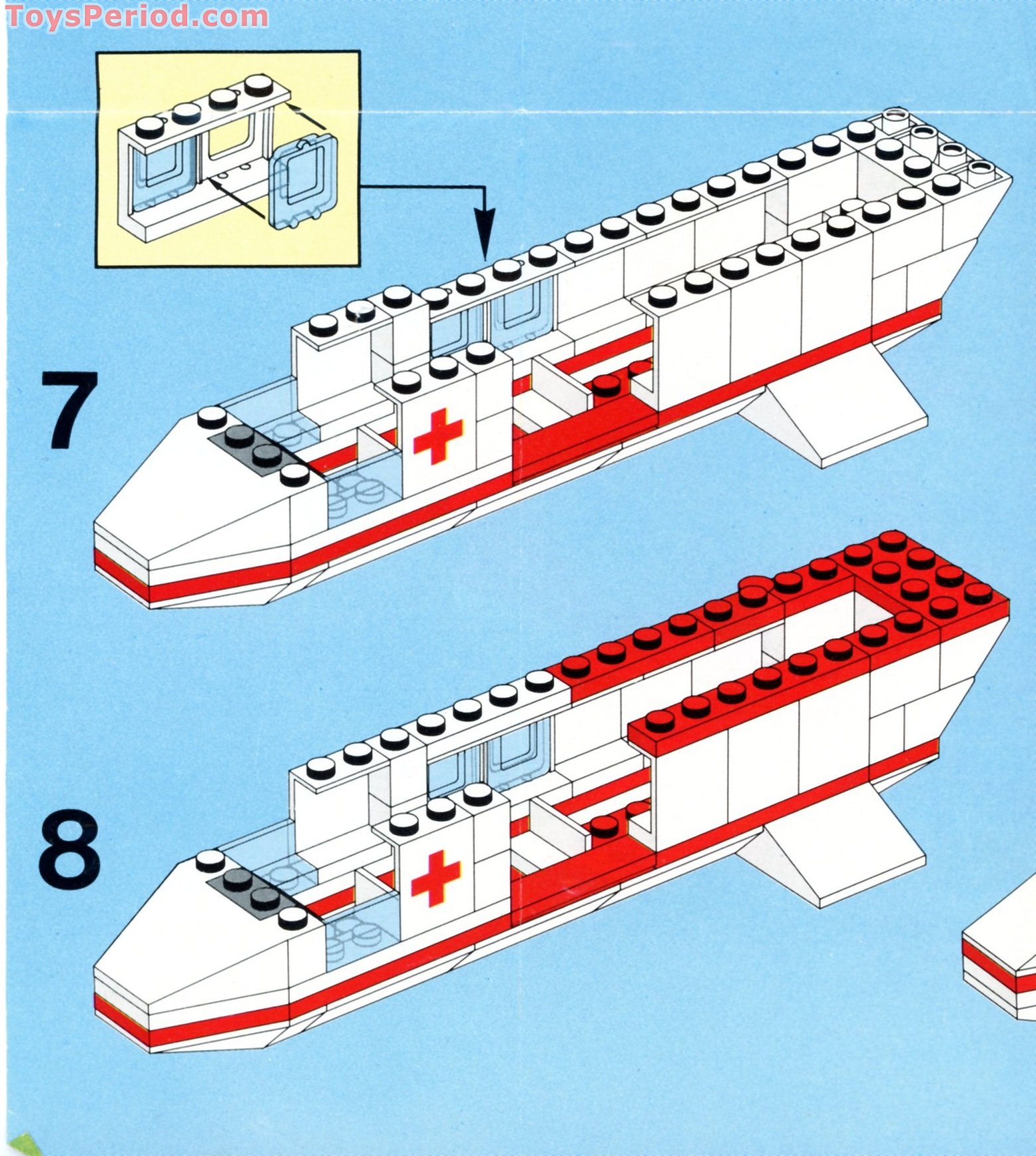 LEGO 6356 Med-Star Rescue Plane Instructions and Parts List