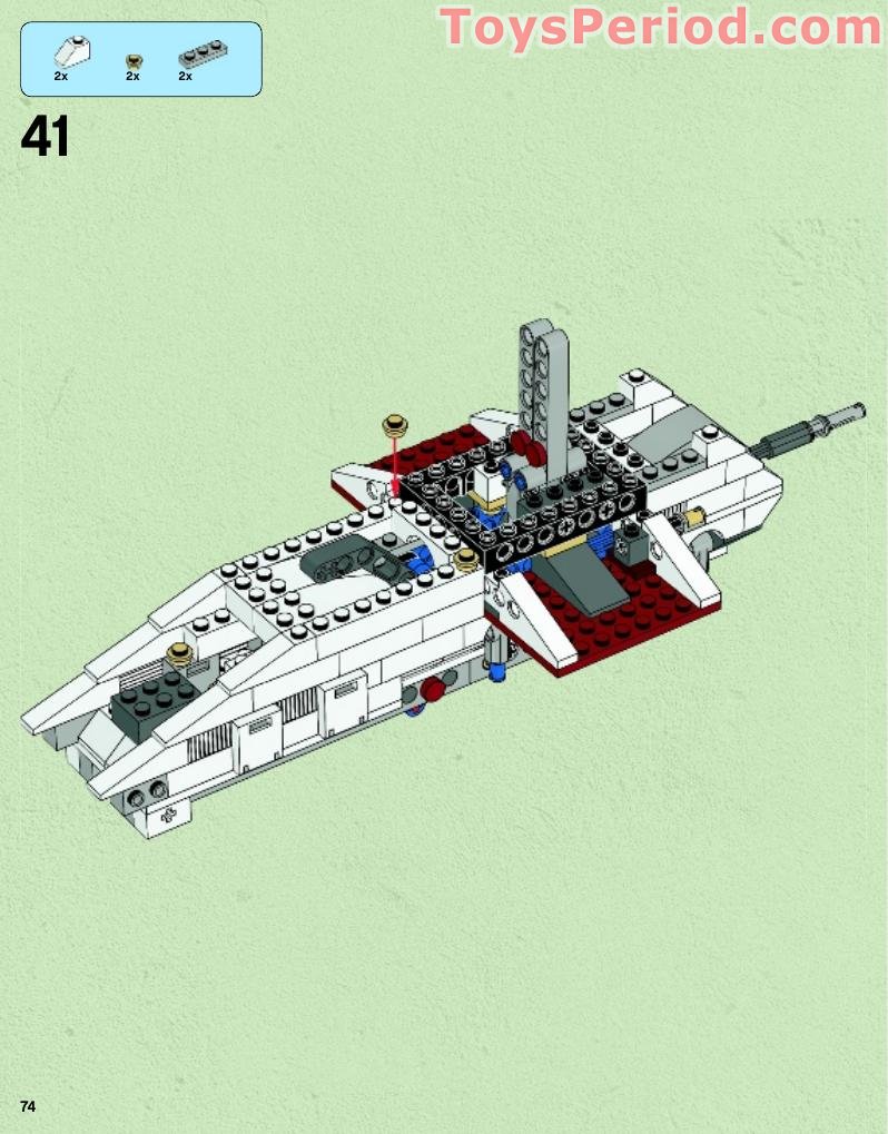 LEGO 75021 Republic Gunship Instructions and Parts List
