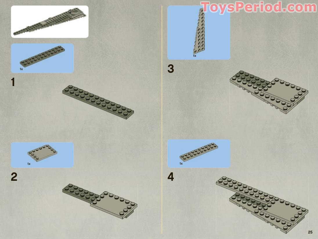 LEGO 7961 Darth Maul's Sith Infiltrator Instructions and Parts List