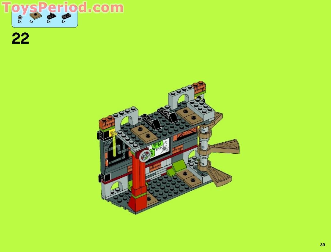 LEGO 79103 Turtle Lair Attack Instructions and Parts List