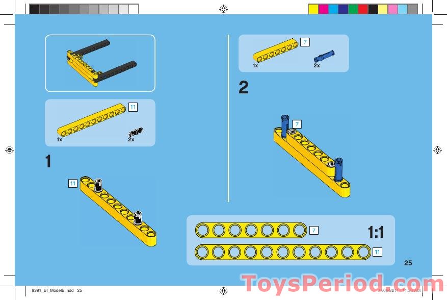LEGO 9391 Crawler Crane Instructions and Parts List