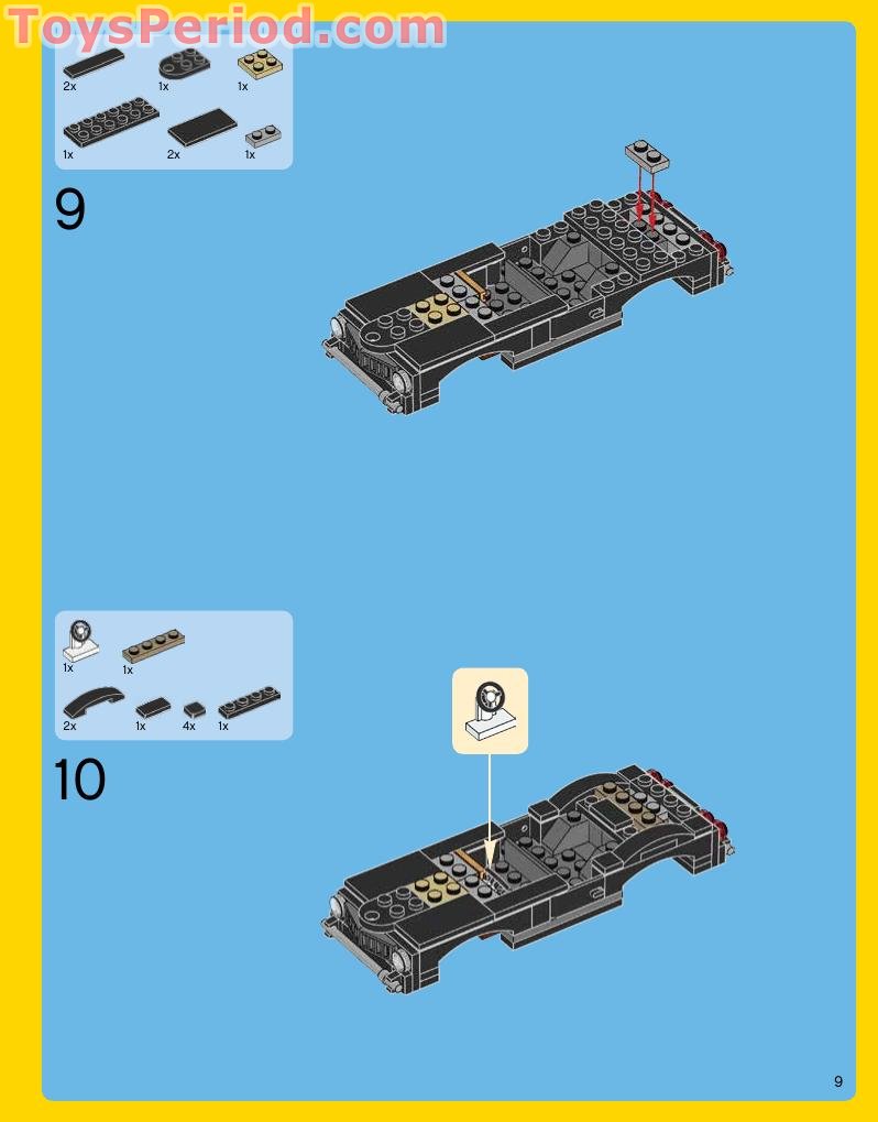 LEGO 10232 Palace Cinema Instructions and Parts List